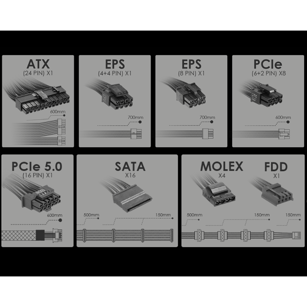 MSI MEG Ai1300P PCIE5 1300W Power Supply - MSI-US Official Store